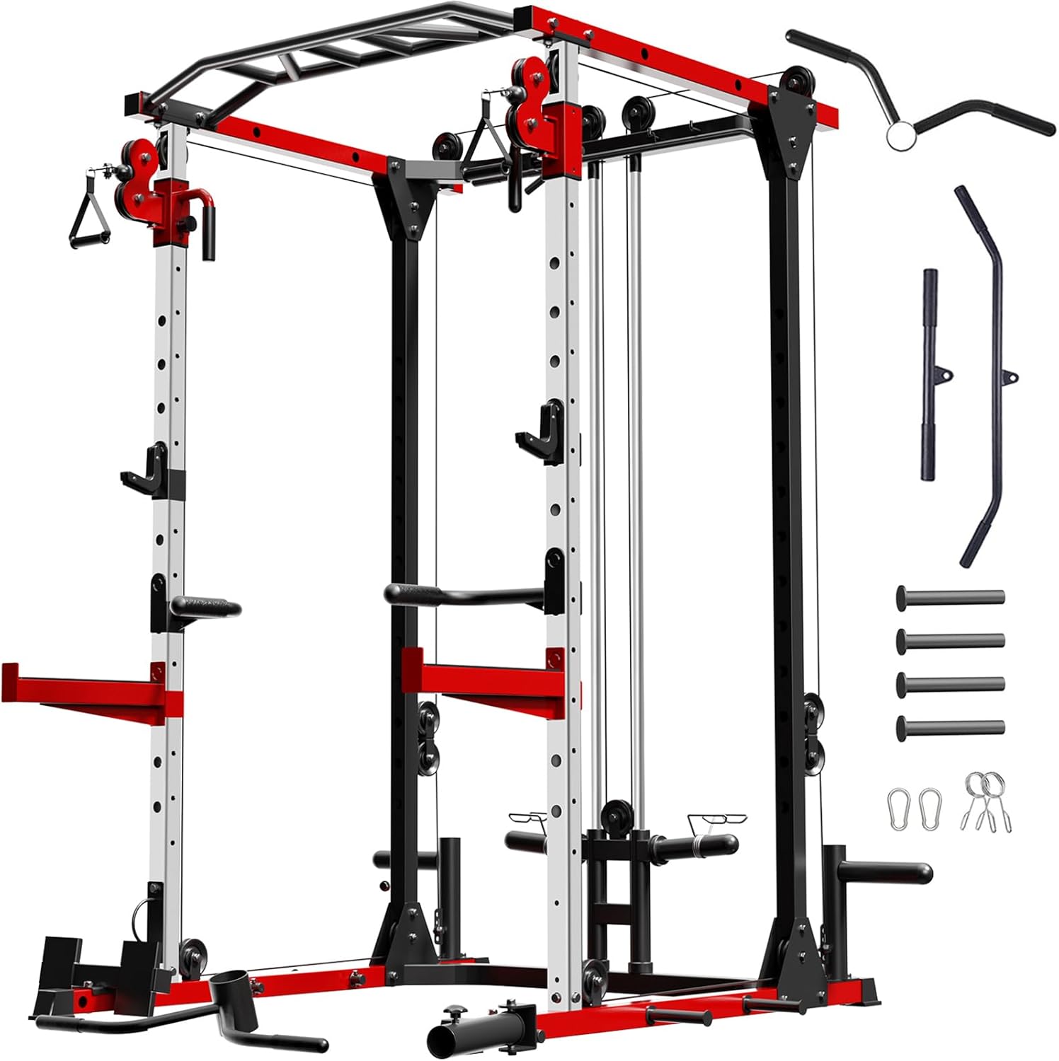 Ultimate Home Gym Power Cage with Cable System – GearMustHave