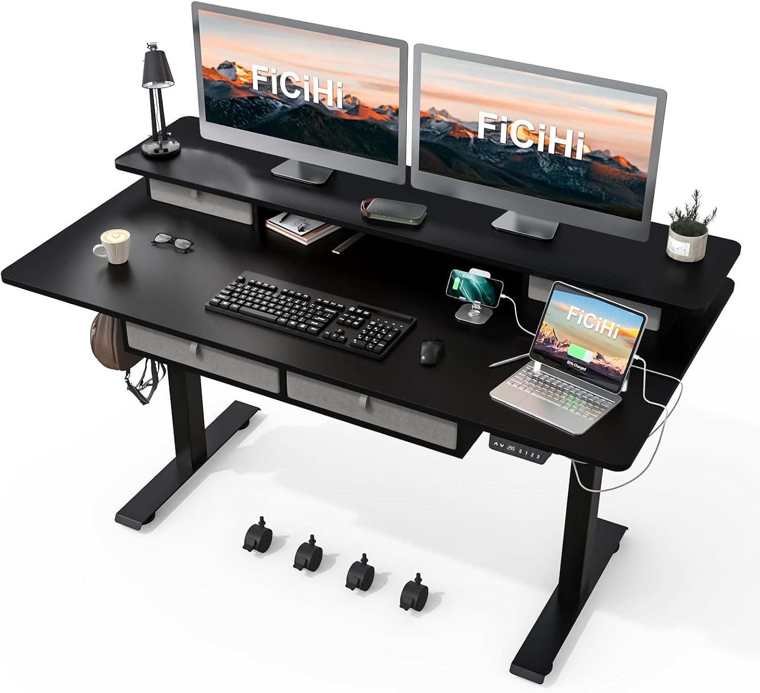 Electric Sit Stand Desk for Home Office - 3 Memory Presets – GearMustHave