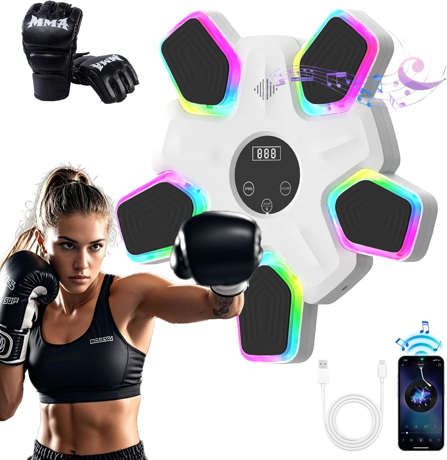 Ultimate Soundboxing Trainer: Smart Bluetooth & LED – GearMustHave