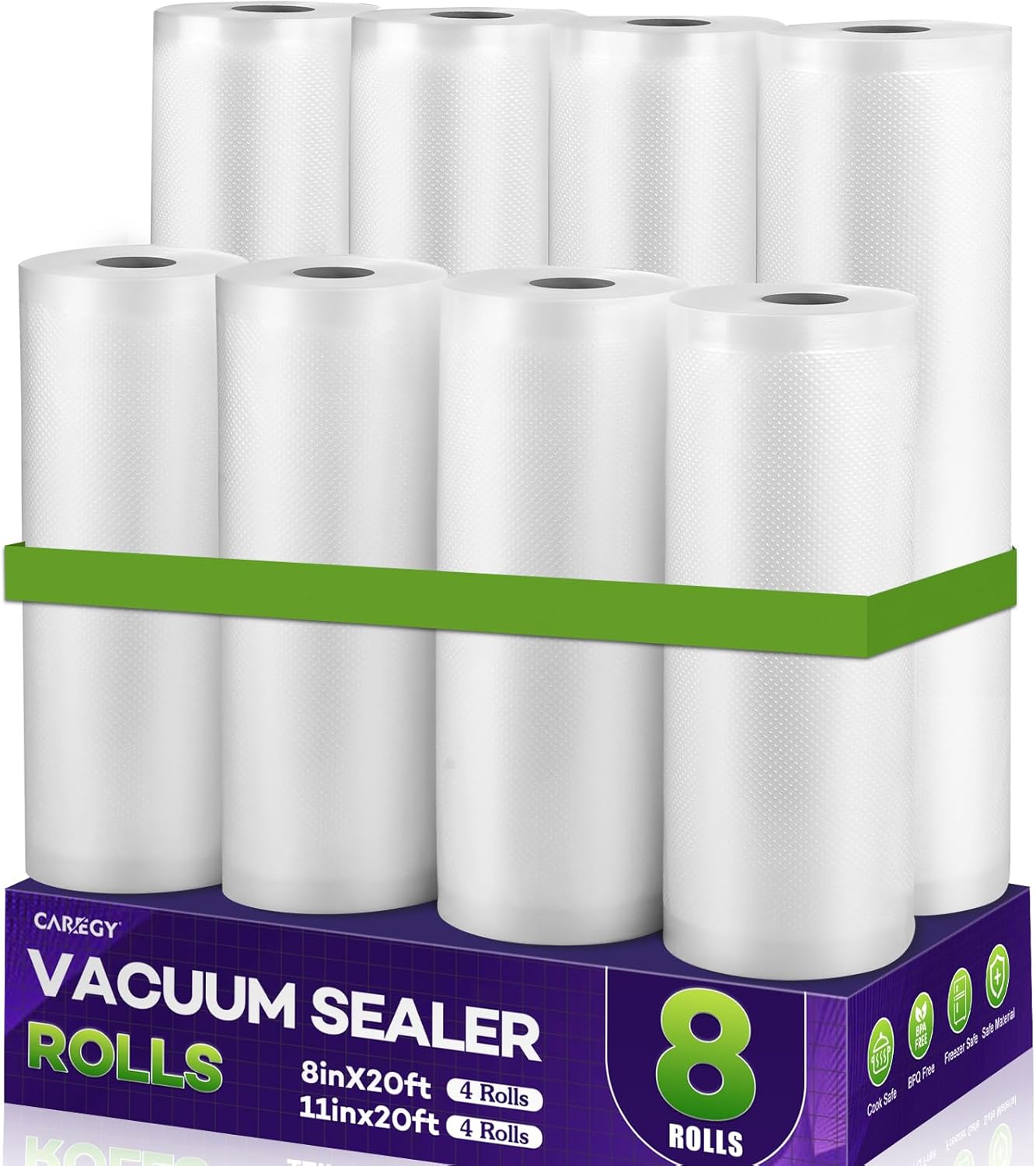 Commercial Grade BPA Free Vacuum Sealer Rolls - 8 Pack – GearMustHave