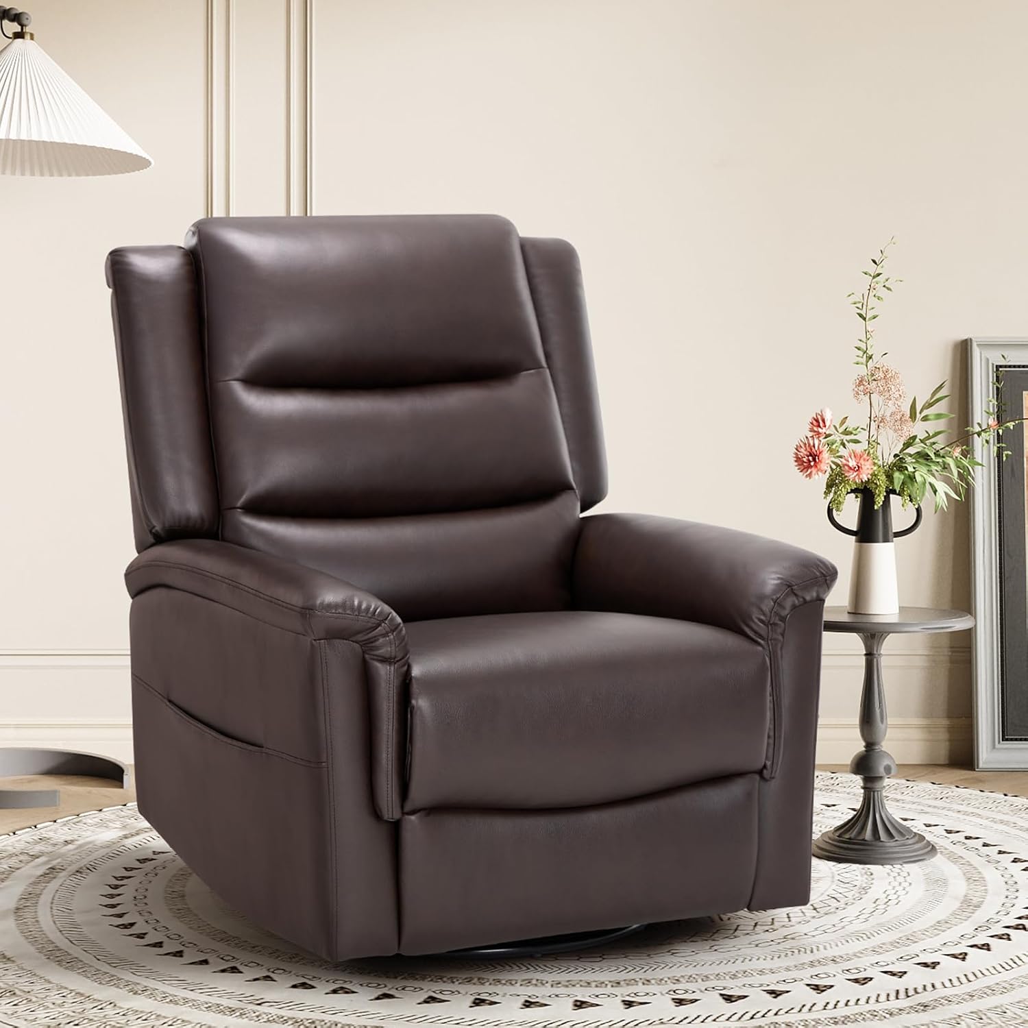 COLAMY Oversized Leather Recliner - Plush Comfort! – GearMustHave