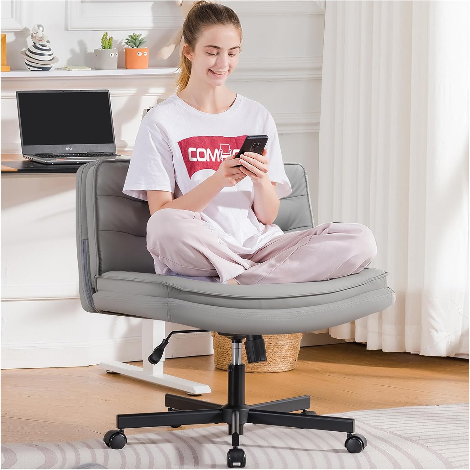 Swivel Office Chair with Cross Legs – GearMustHave