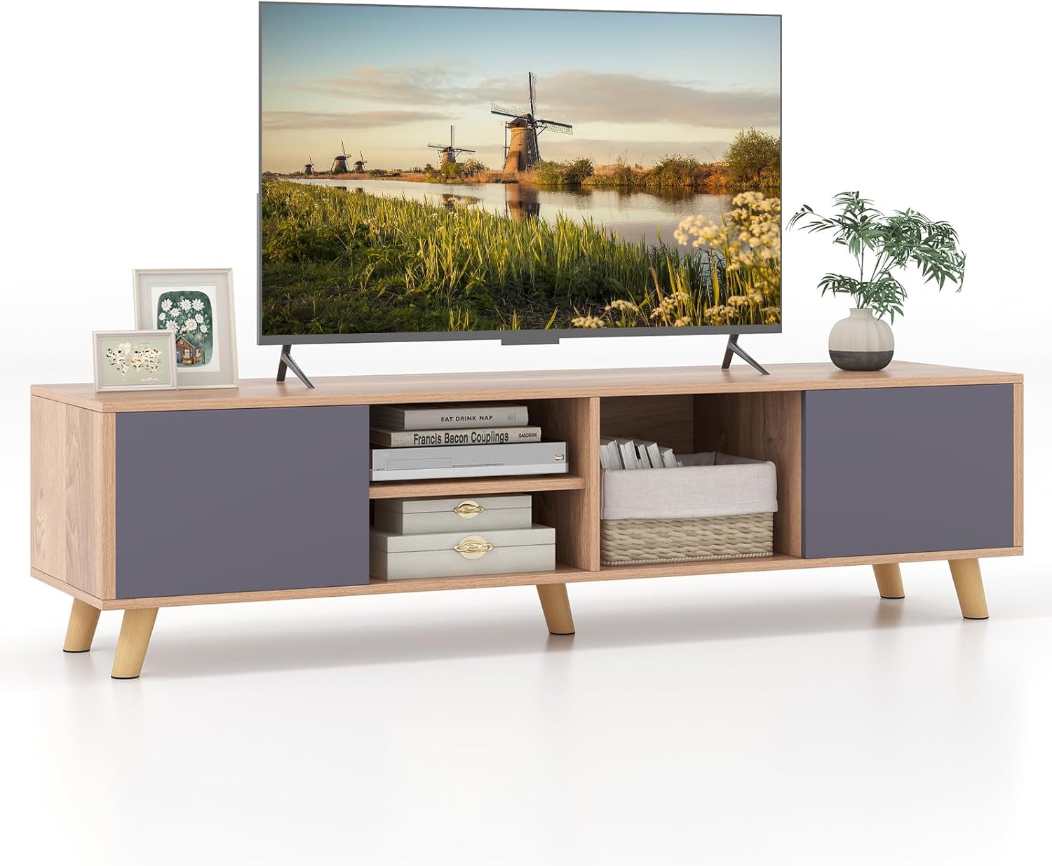 Tangkula TV Stand: Organize Your Entertainment Space! – GearMustHave