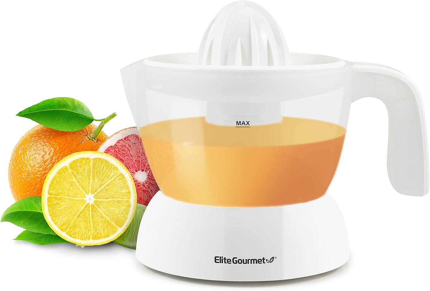 Compact Electric Citrus Juicer: Pulp Control, Easy Pour Spout ...