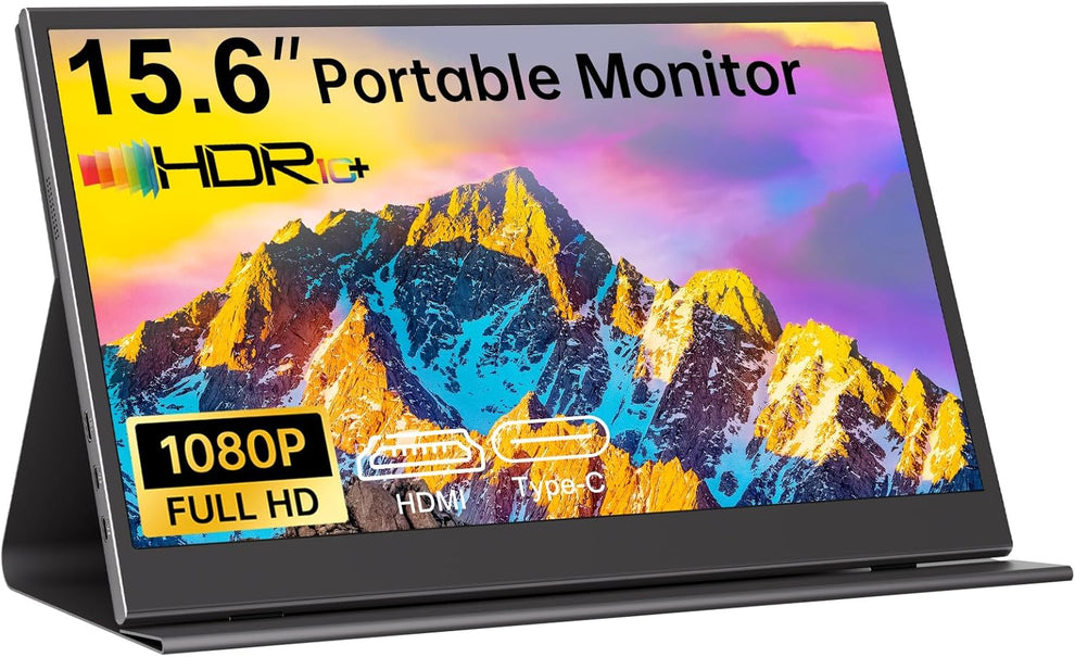 Portable FHD IPS Monitor w/ Magnetic Case, Plug & Play - UFYQL ...