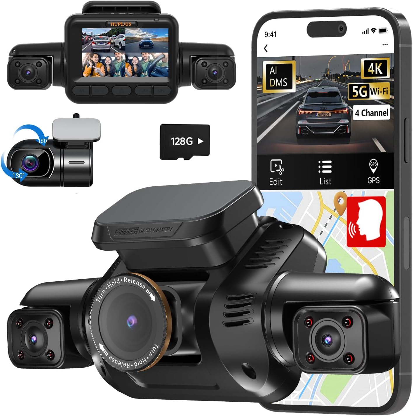 Ultimate 360 4K AI Dash Cam Bundle – GearMustHave