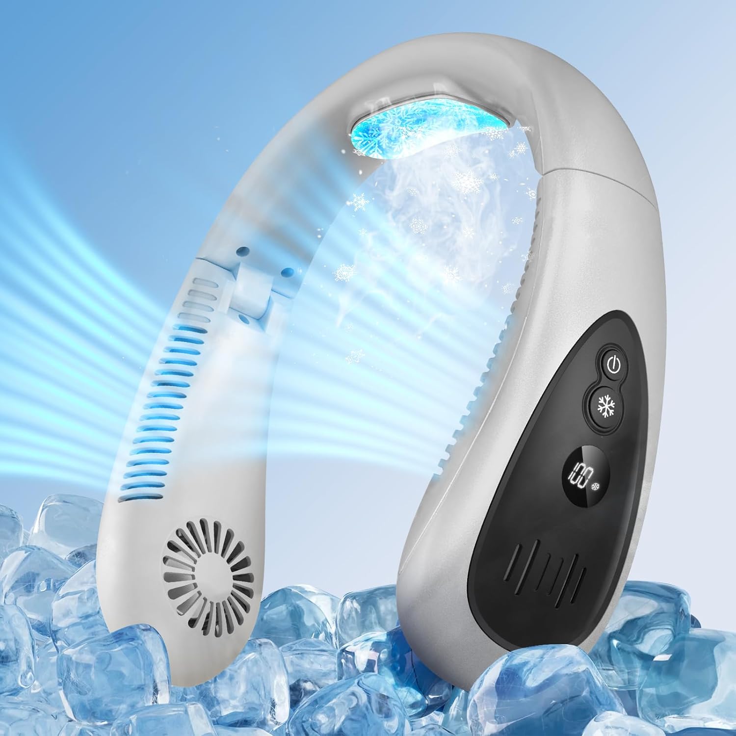 Semiconductor Cooling Neck Fan, 3 Speeds – GearMustHave