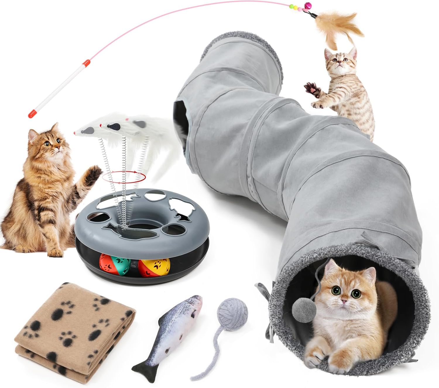 S-Shaped Cat Tunnel: Roller Track Fun! – GearMustHave