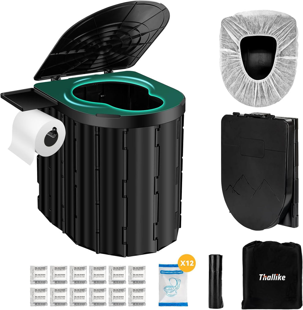 15'' Upgraded Portable Camping Toilet - Travel in Comfort! – GearMustHave