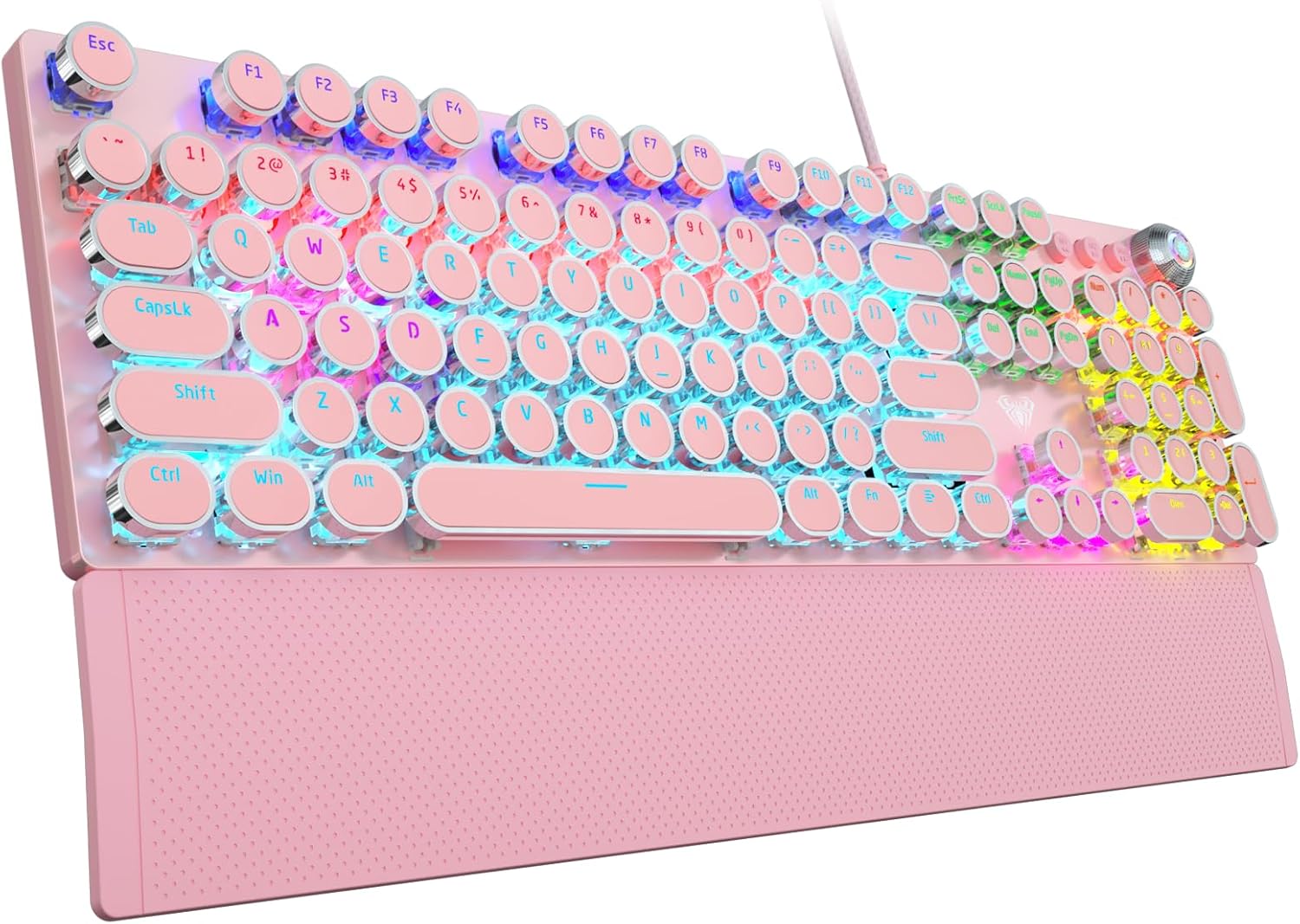 AULA F2088 Retro Typewriter Mechanical Keyboard with Blue Switches ...