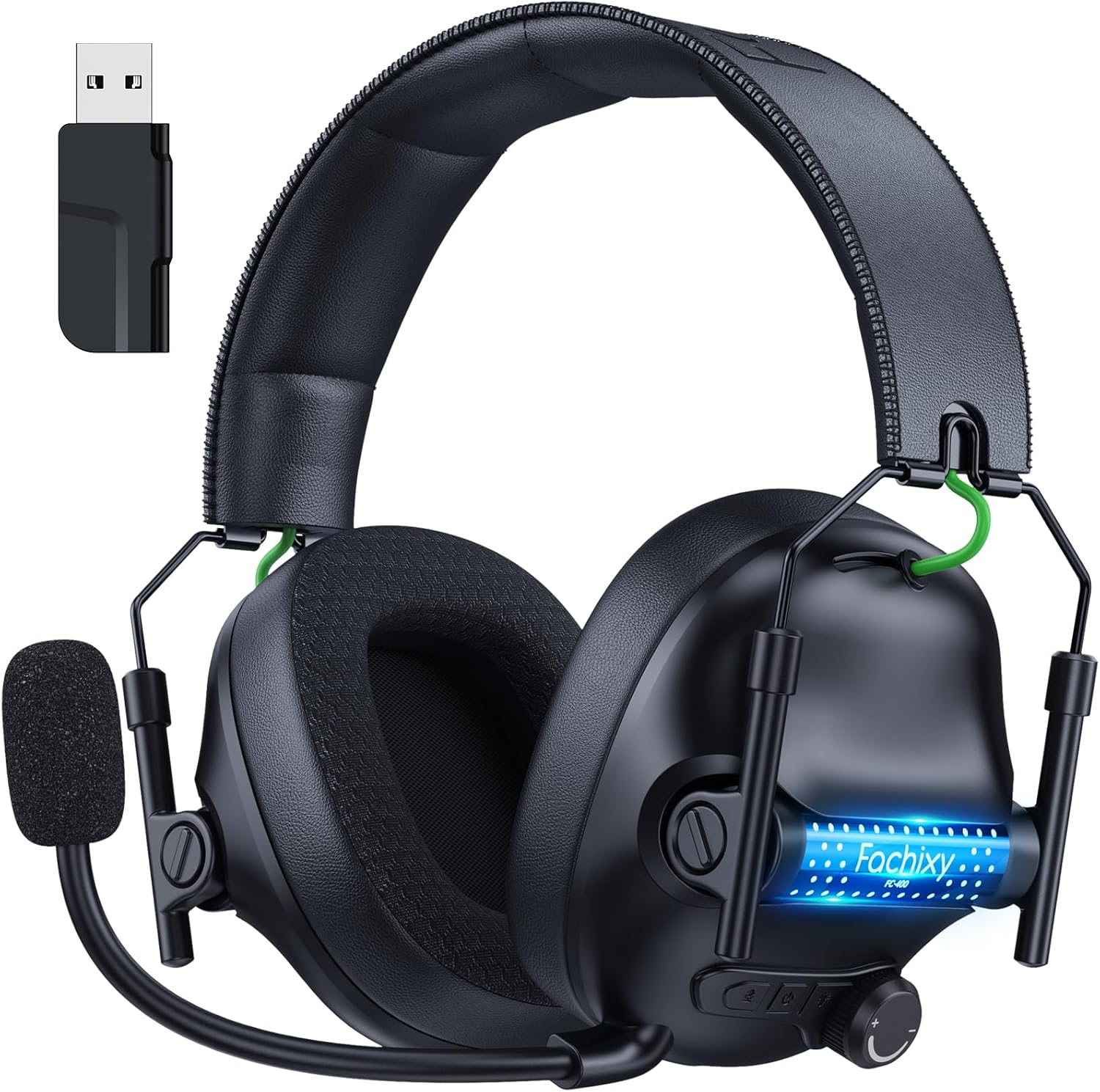 Fachixy Wireless Gaming Headset - 50Hr Fast Charge Battery – GearMustHave