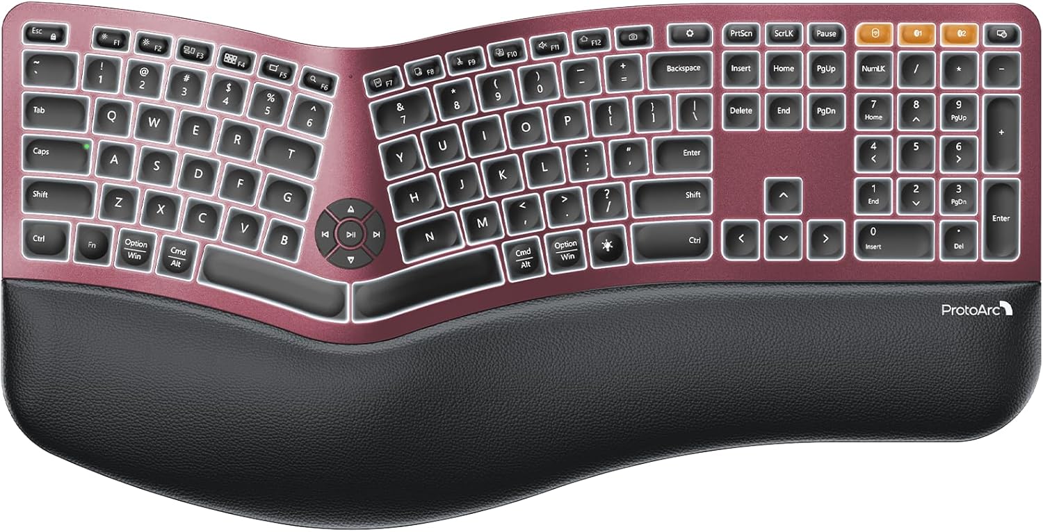 ProtoArc Ergonomic Split Keyboard - Backlit & Wireless – GearMustHave