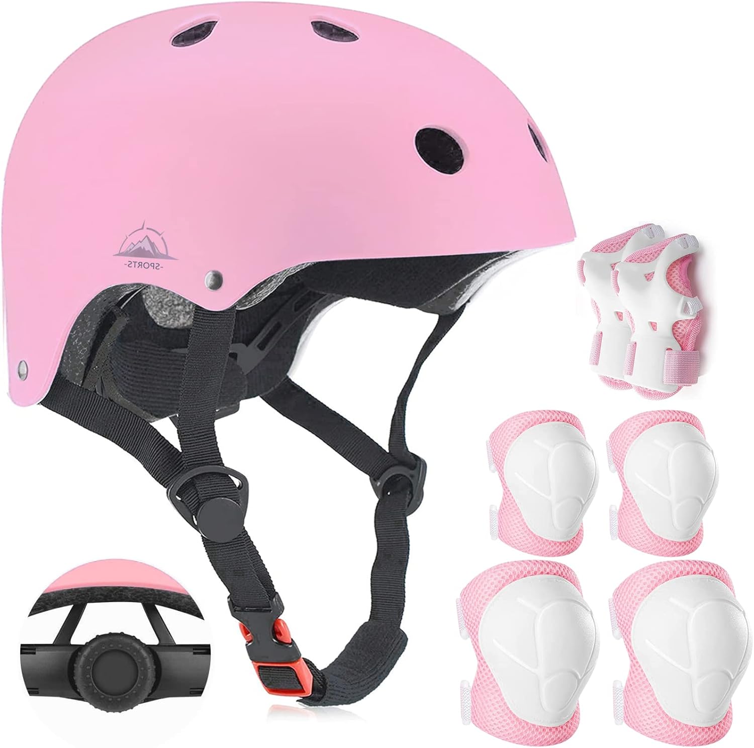 Protective Kids Helmet Set - Ages 3-14 - Ideal for Safety in Multiple ...