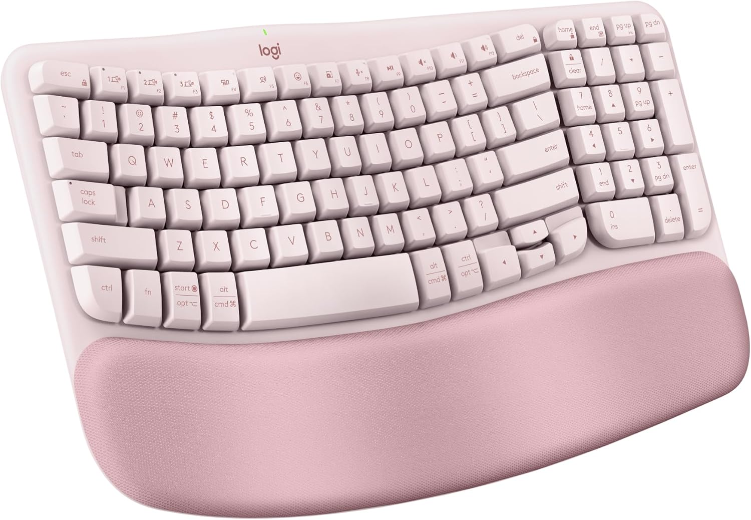 Logitech Wave Keys Ergonomic Keyboard - Comfortable Natural Typing ...