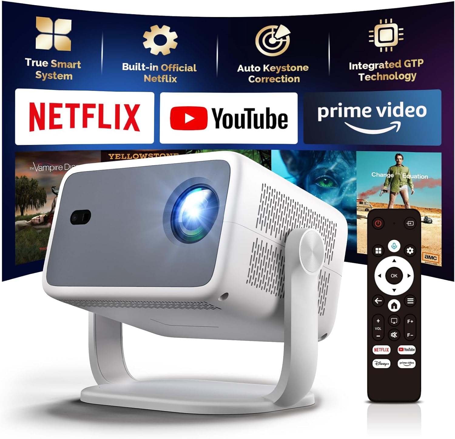 Ultimate Entertainment: 4K WiFi Projector Bundle – GearMustHave