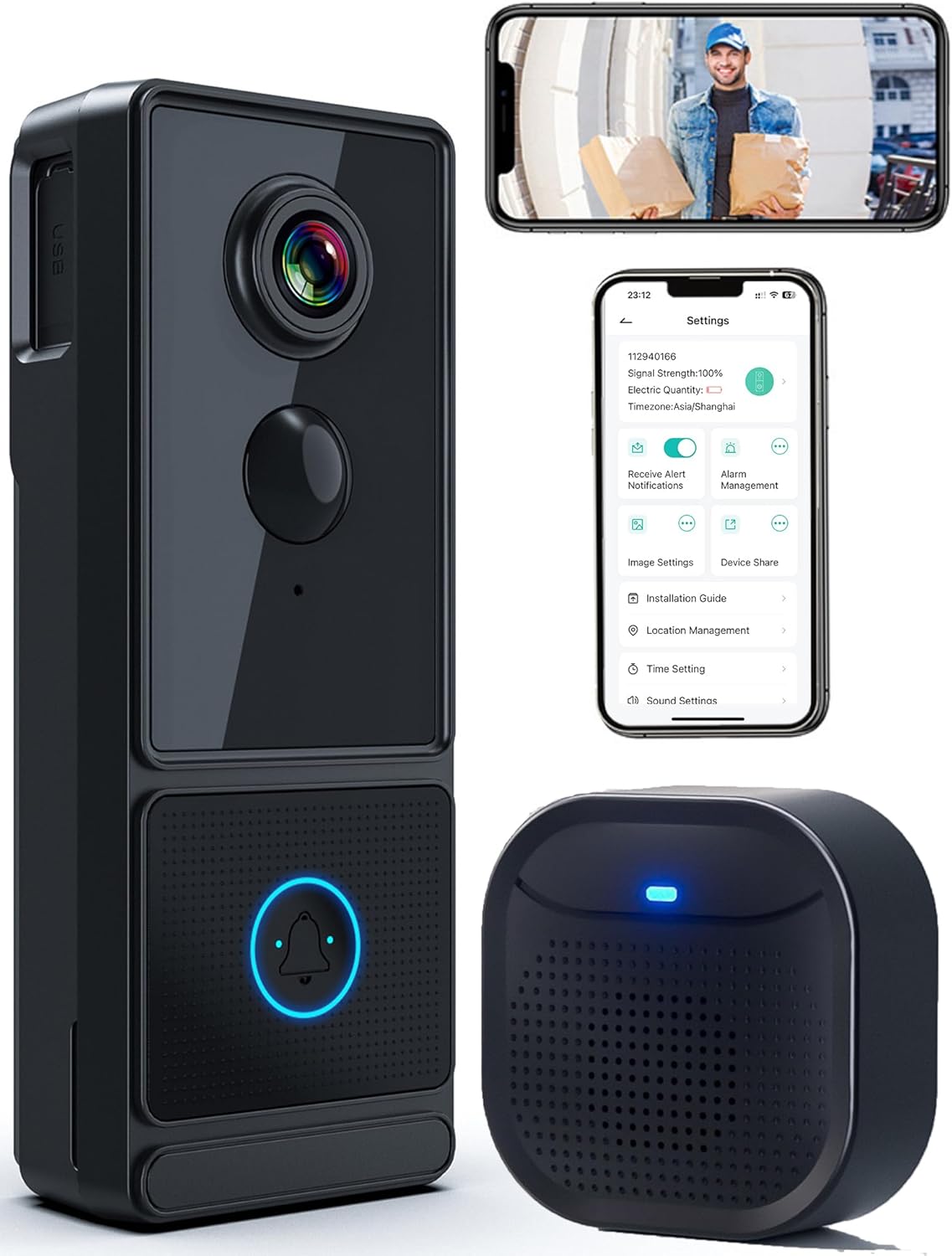 Hipoink Smart Video Doorbell: Easy Setup & Agile Detection – GearMustHave