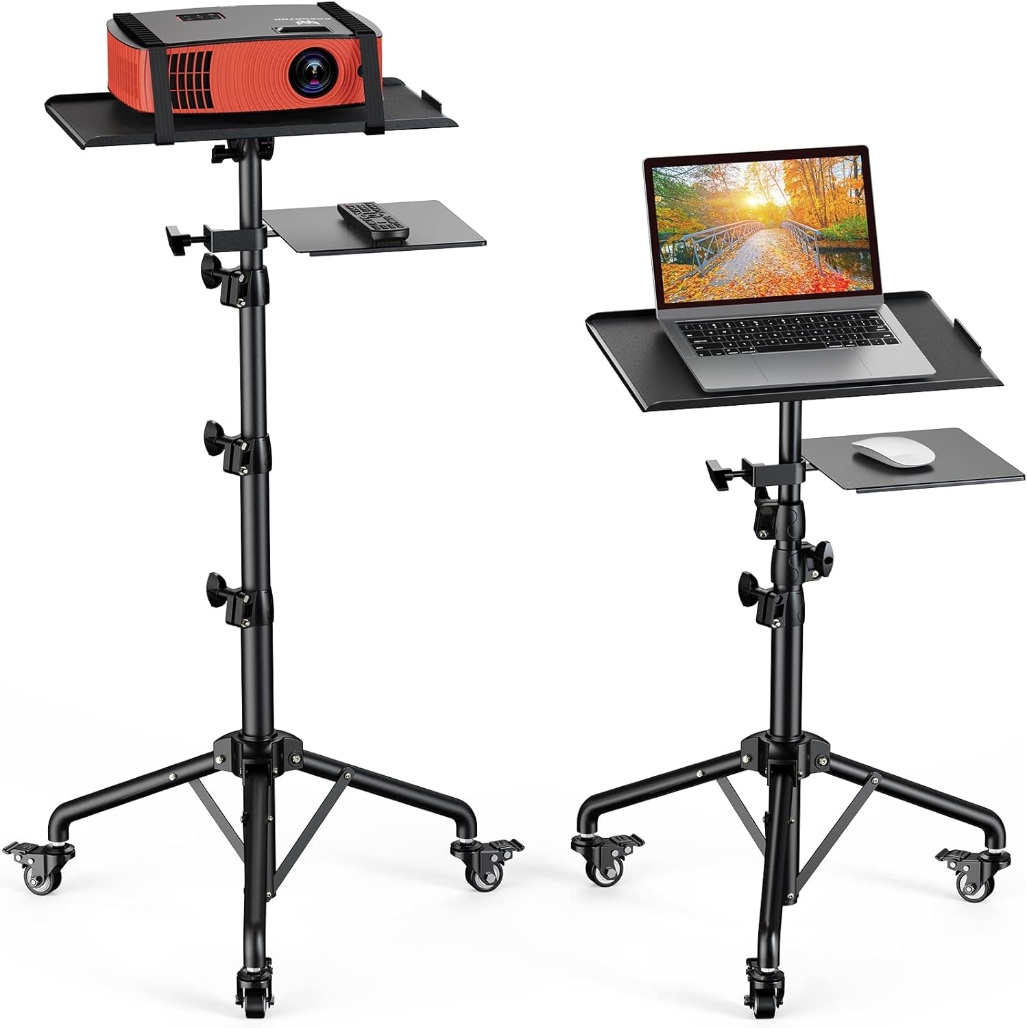 Height Adjustable Rolling Projector Stand - Ultimate Mobility ...