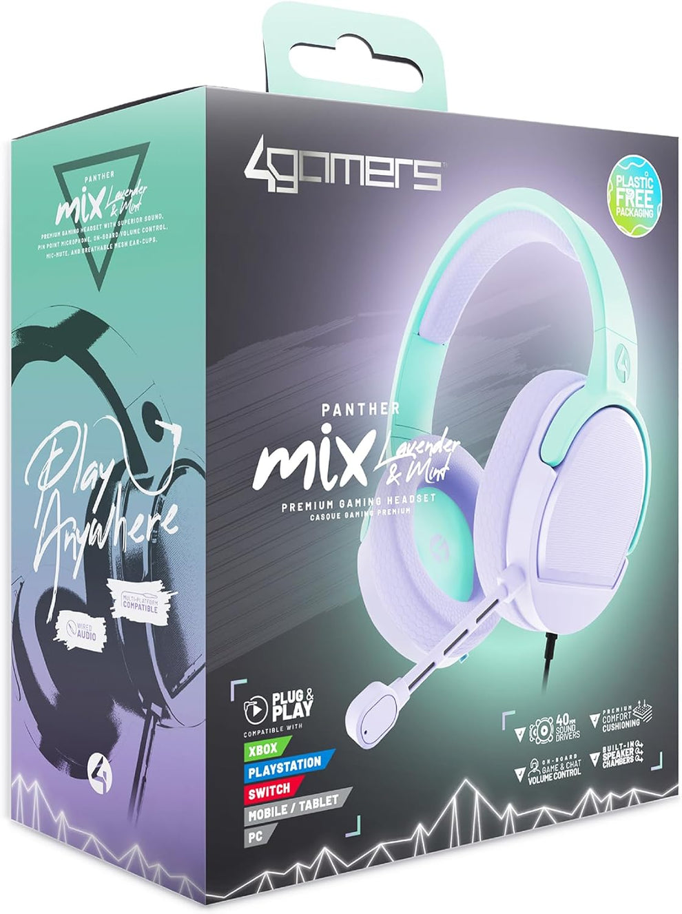 4Gamers Panther Mix Gaming Headset - Multi-Platform Compatibility ...