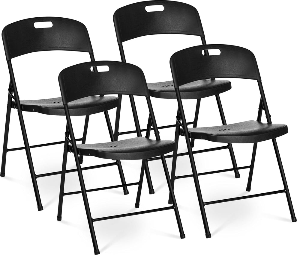 Commercial Stackable Folding Chairs, 350lb Capacity, 4 Pack – GearMustHave