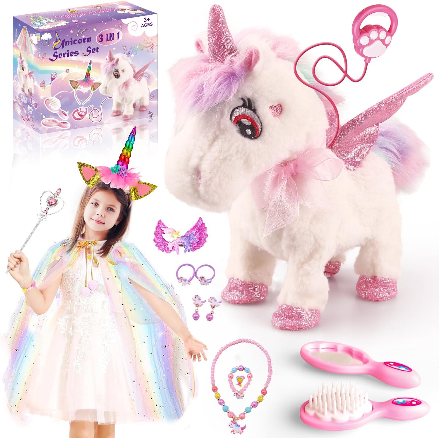 Dollox Interactive Unicorn: Remote Control Walking Toy – GearMustHave