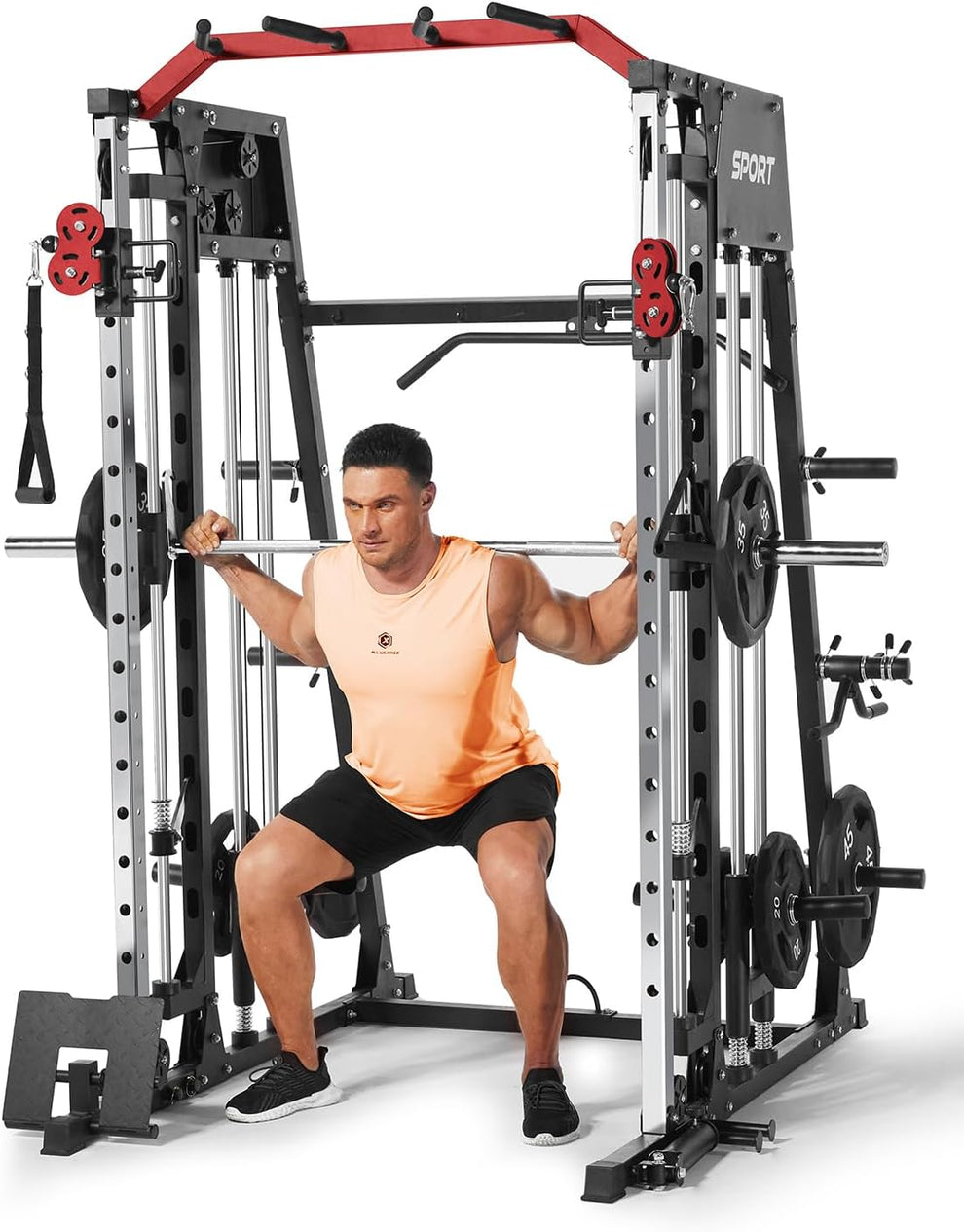Ultimate Home Gym Power Cage with Smith Bar – GearMustHave