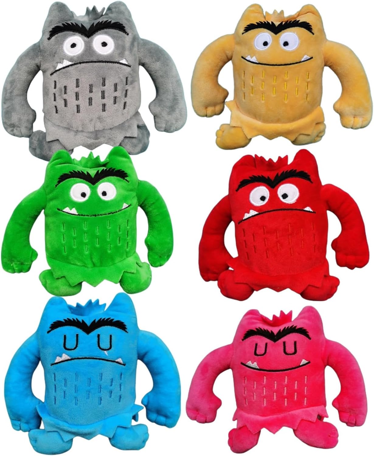 Set of Colorful Monster Plushies - Adorable Collection! – GearMustHave