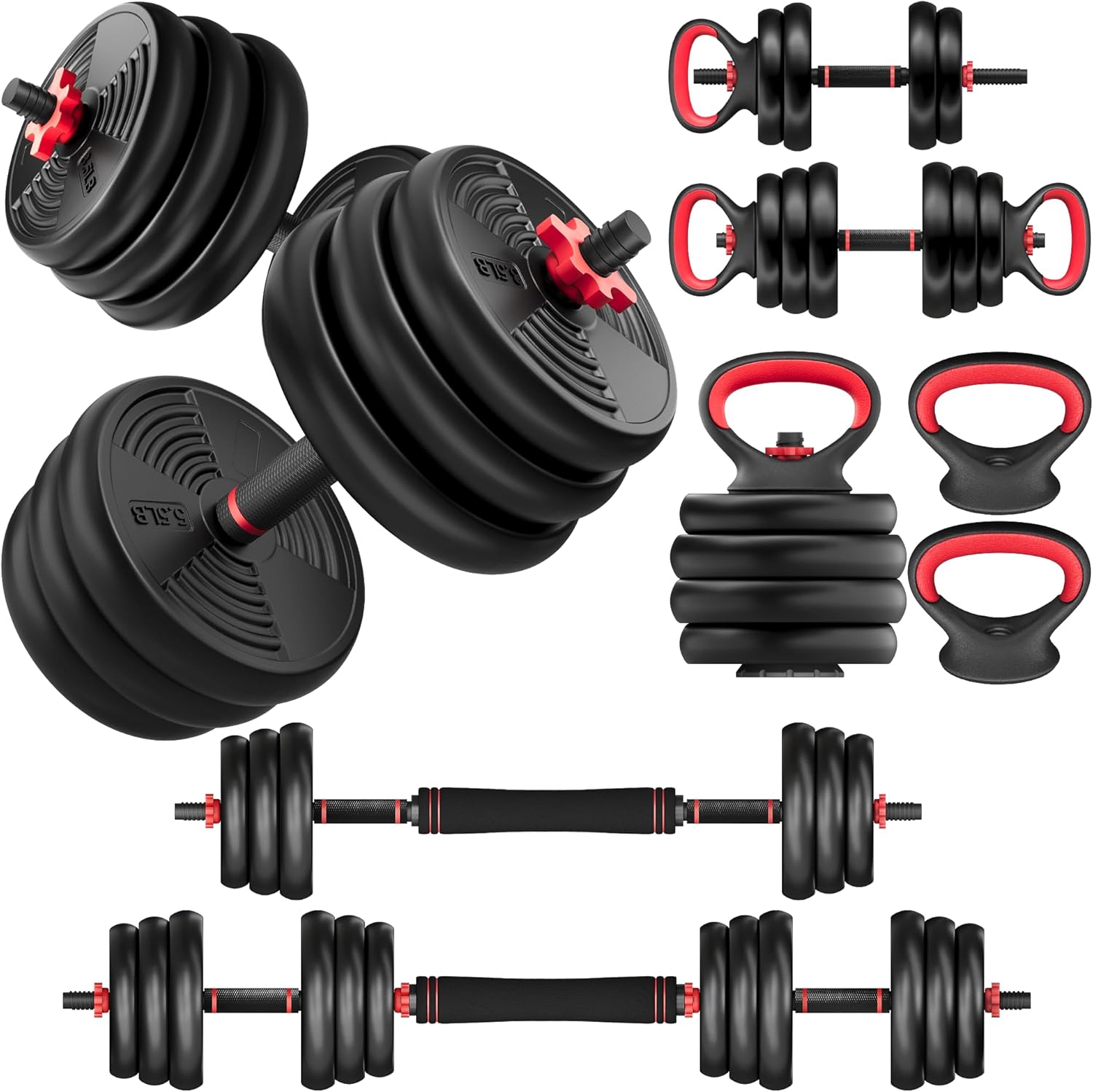 Ultimate Home Gym Solution: 4-in-1 Adjustable Dumbbells – GearMustHave