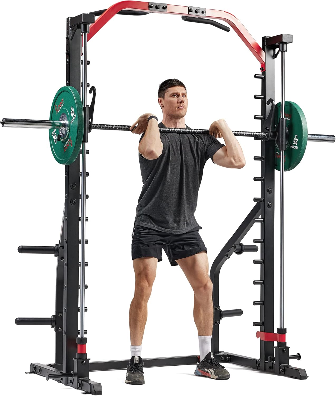 Sunny Health Premium Smith Machine & Squat Rack: Ultimate Home Gym Str ...