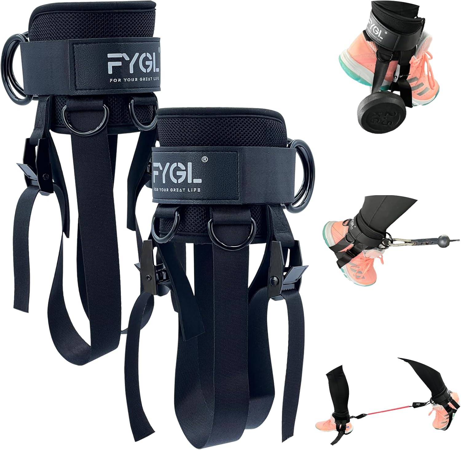 Ankle Strap & Dumbbell Foot Attachment - Ultimate Home Gym combo for T ...