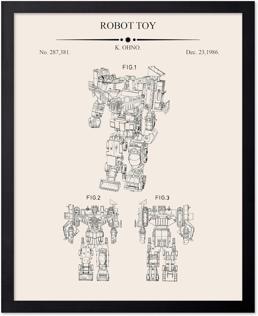 Devastator Robot Blueprint Poster – GearMustHave