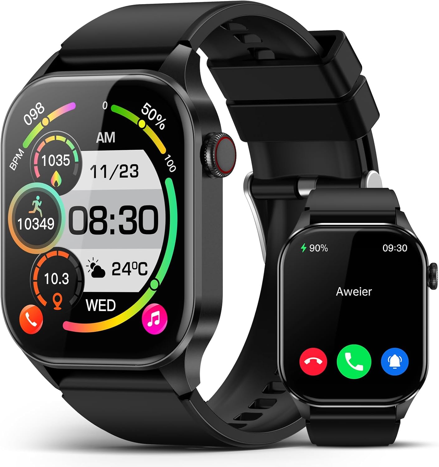 SOUYIE Smart Watch: Blood Oxygen Monitor, AMOLED Display, 136+ Sports ...