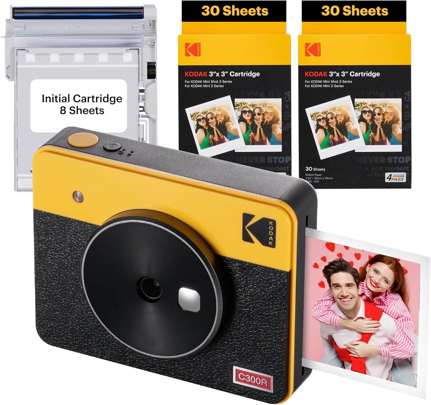 KODAK Mini Shot 3 Retro Camera Printer Bundle – GearMustHave