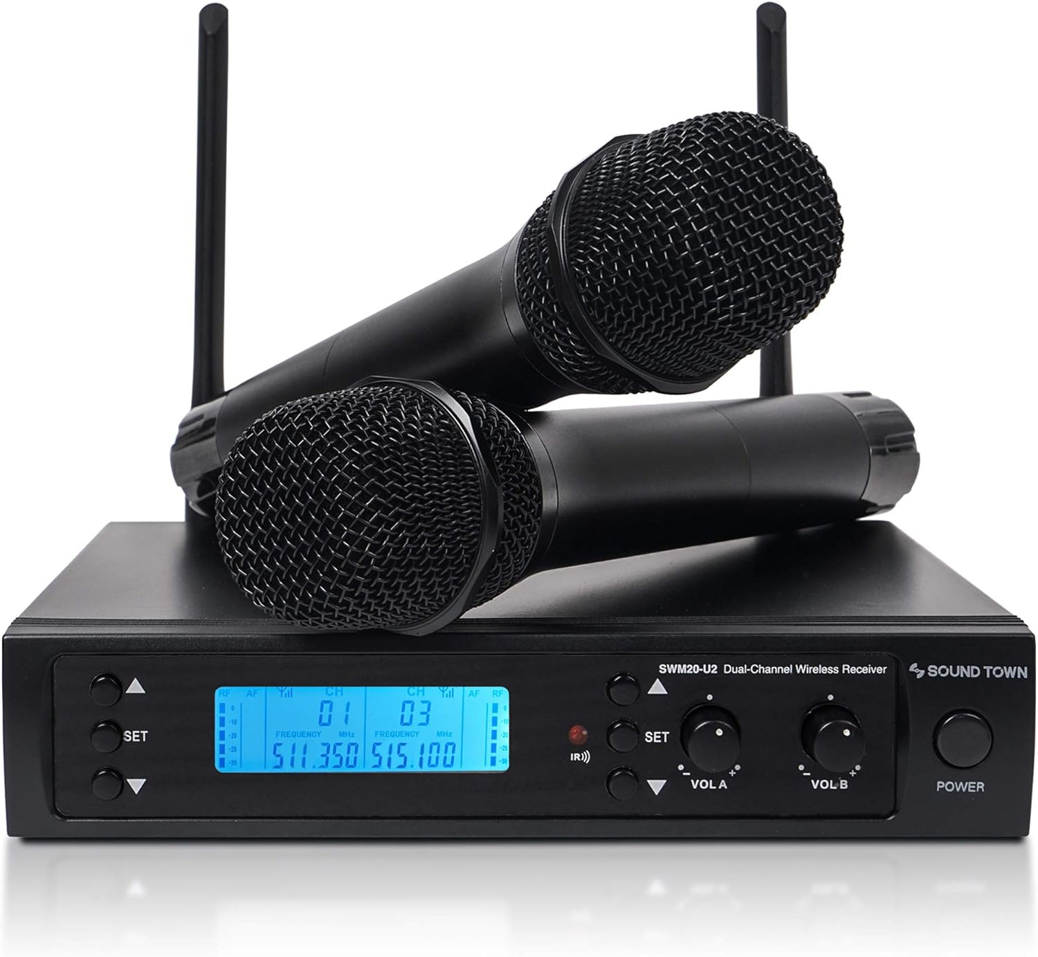 Sound Town UHF Wireless Microphone System - Clear & Reliable Sound ...