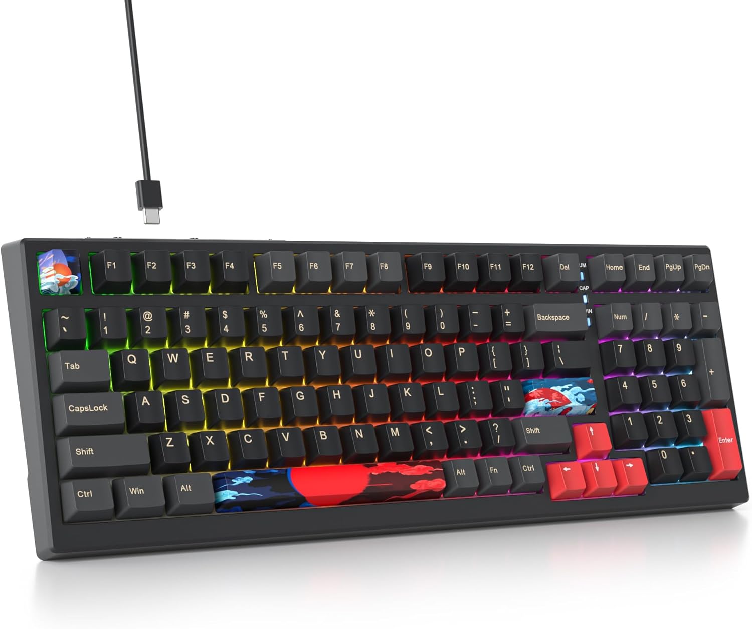 Hot Swappable Gaming Keyboard with Linear White Switches – GearMustHave