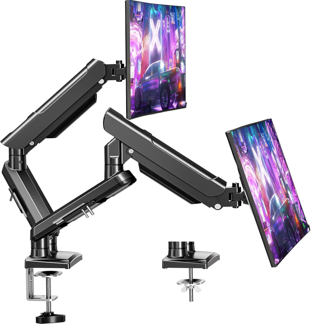 Freelift Pro Dual Monitor Stand - Fully Adjustable Gas Spring Mount fo ...