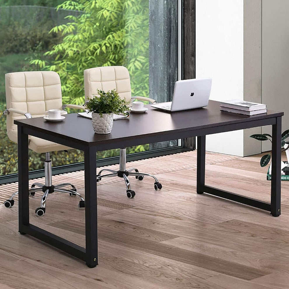 63 Large Modern Office Desk Black – GearMustHave