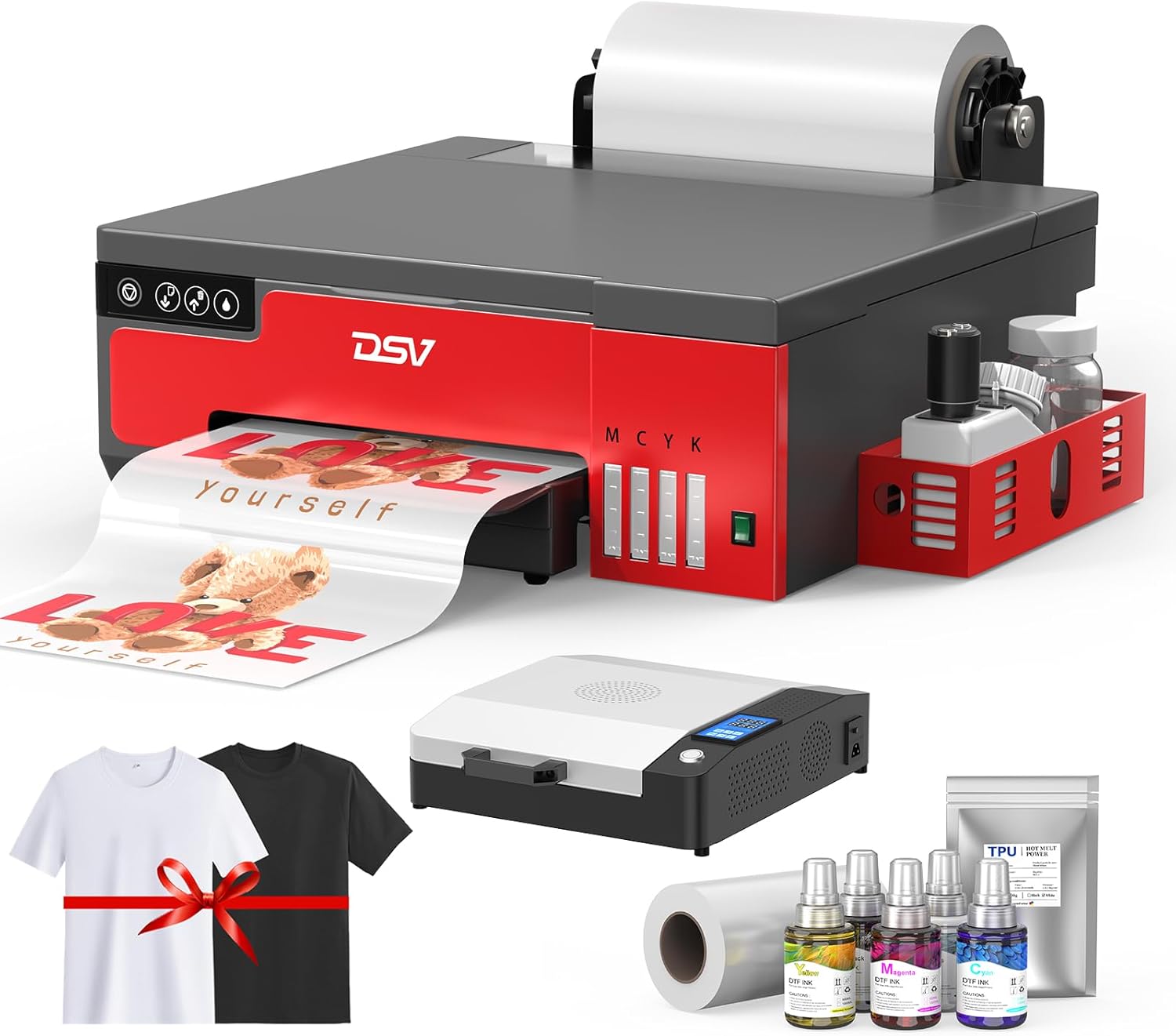 DTF Printer: Double Speed White Ink System for DIY Fabric Printing ...