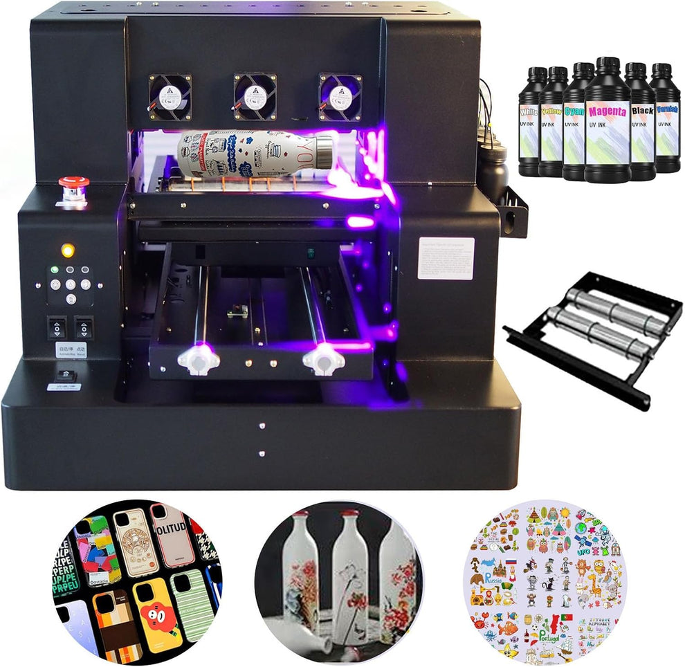 High-Resolution A4 UV DTF Printer - Vacuum Platform - Versatile Printi ...