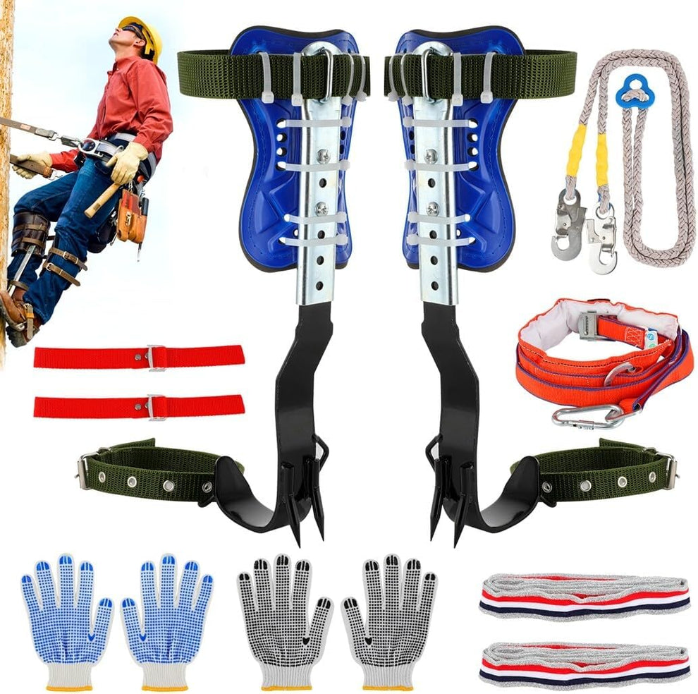 Homaisson Adjustable Tree Climbing Spikes - Safely Reach Heights ...