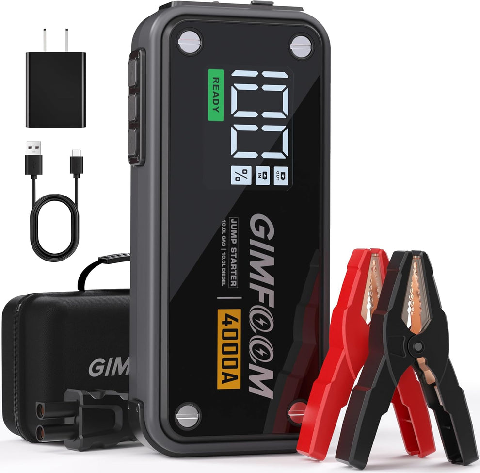 4000A Jump Starter - Power for 10L Gas & Diesel Engines! – GearMustHave