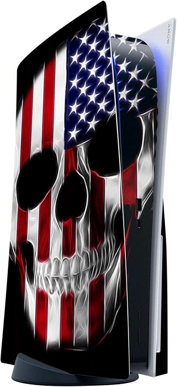 American Skull Flag Skin for PlayStation 5 - Protect & Style Your Cons ...
