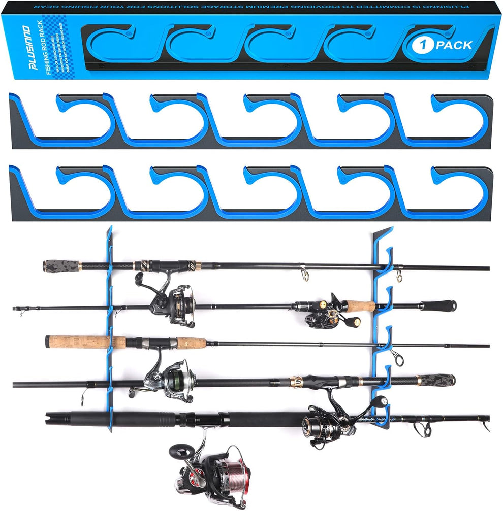 PLUSINNO H5 Aluminum Fishing Rod Rack - Organize 20 Rods! – GearMustHave