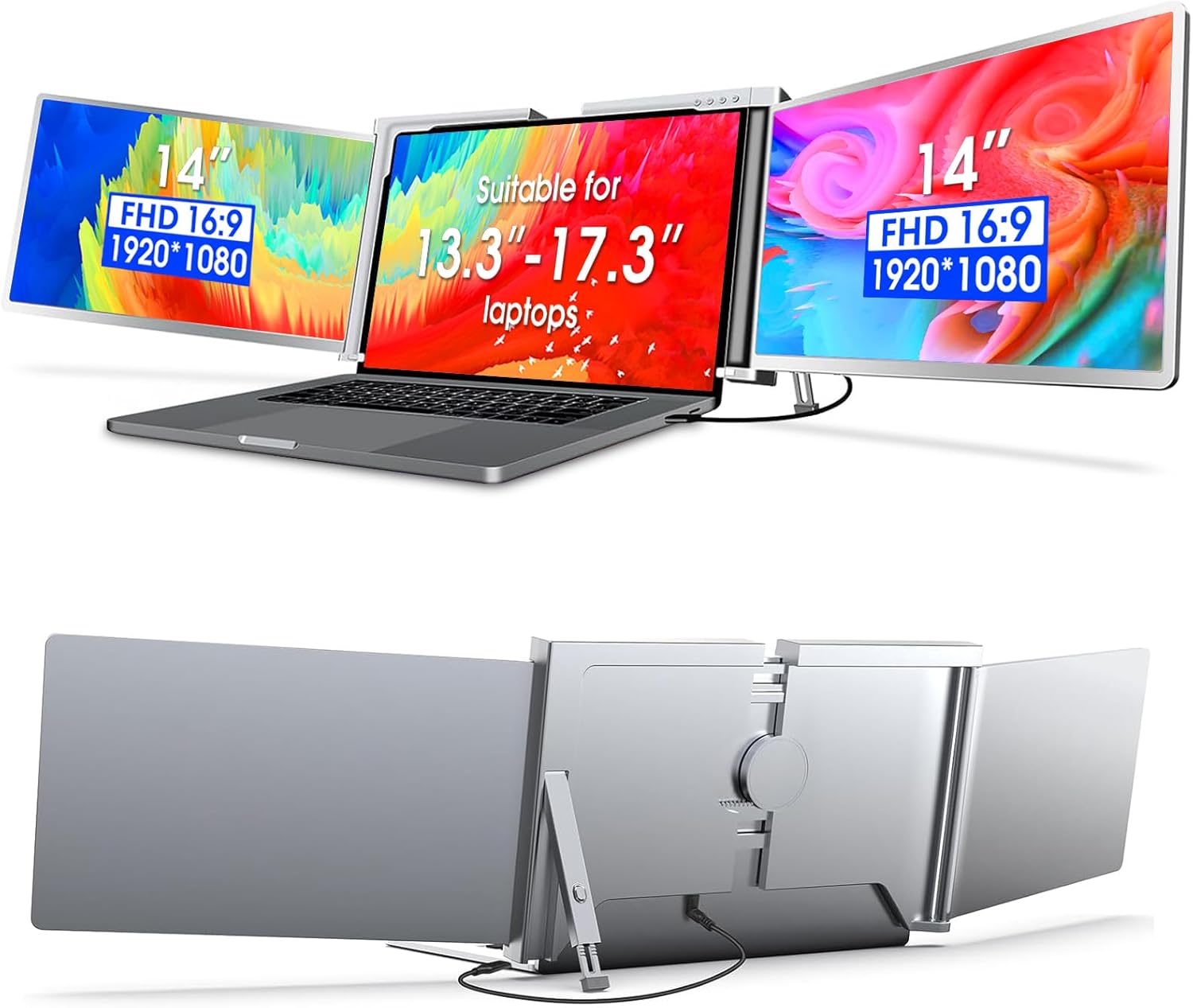 Triple Laptop Monitors: Ultimate Portability! – GearMustHave