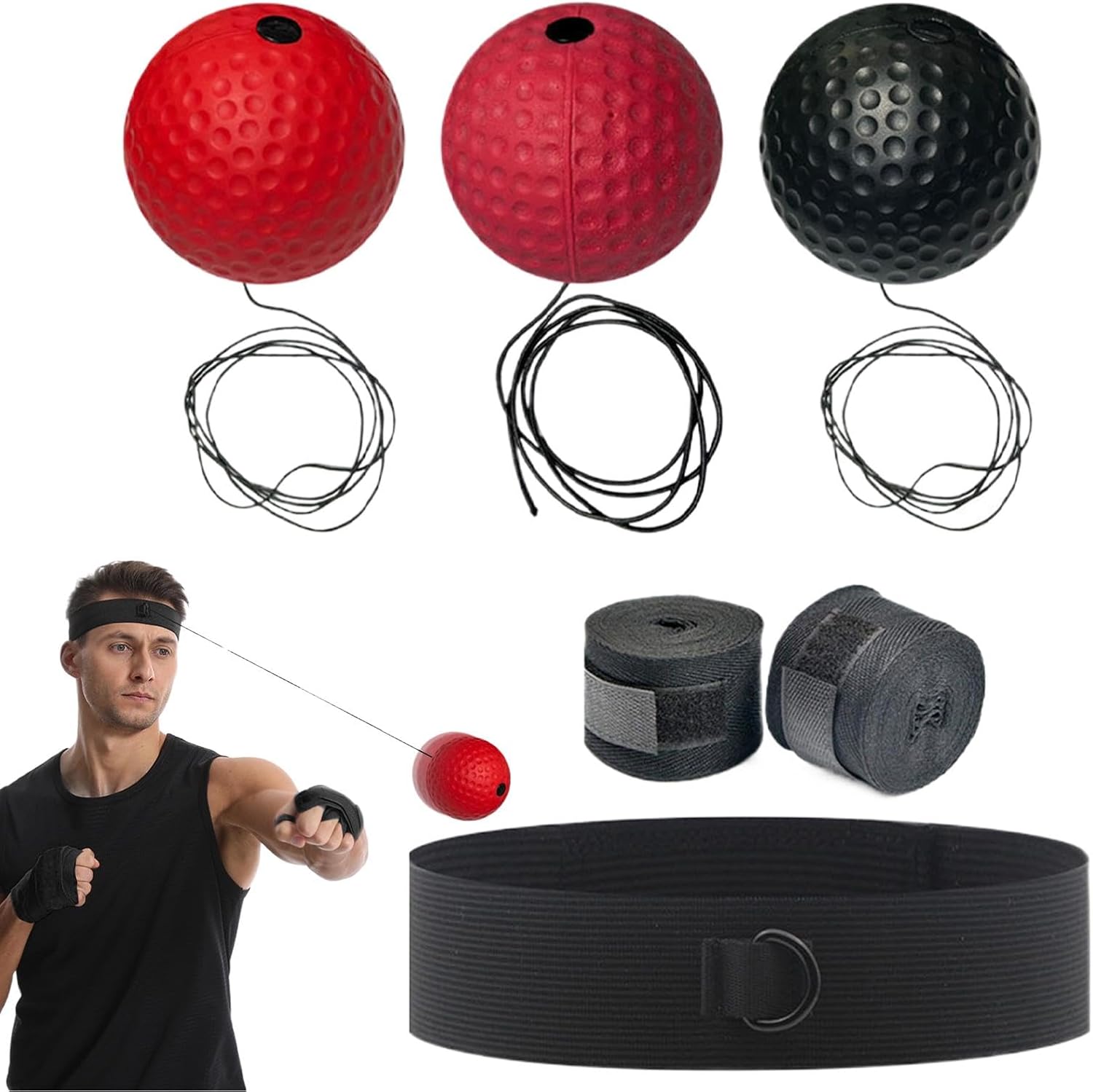 Interactive Reflex Boxing Set for Speed & Accuracy – GearMustHave
