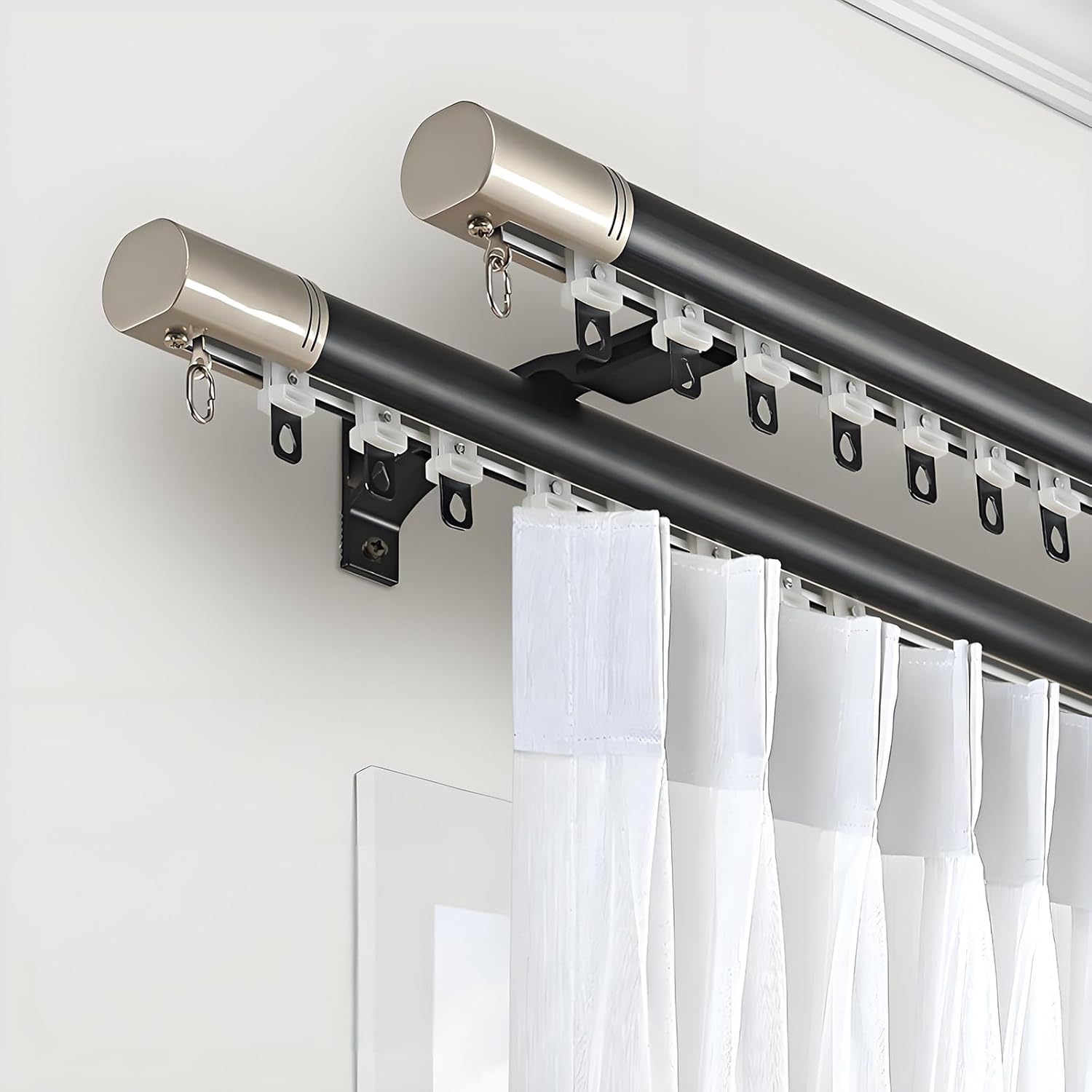 Modern Black Curtain Track for Stylish Spaces – GearMustHave