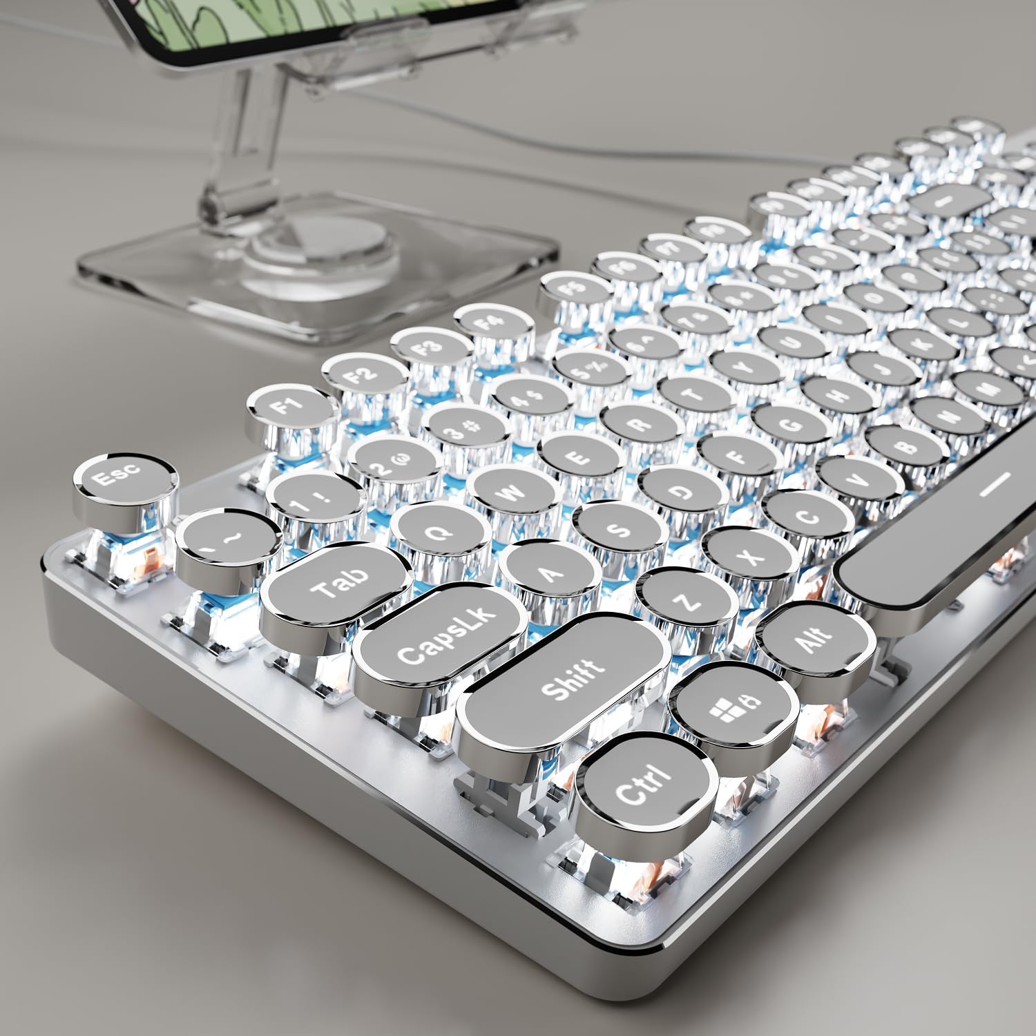 EWEADN TK100 Typewriter Style Wired Mechanical Keyboard Review ...