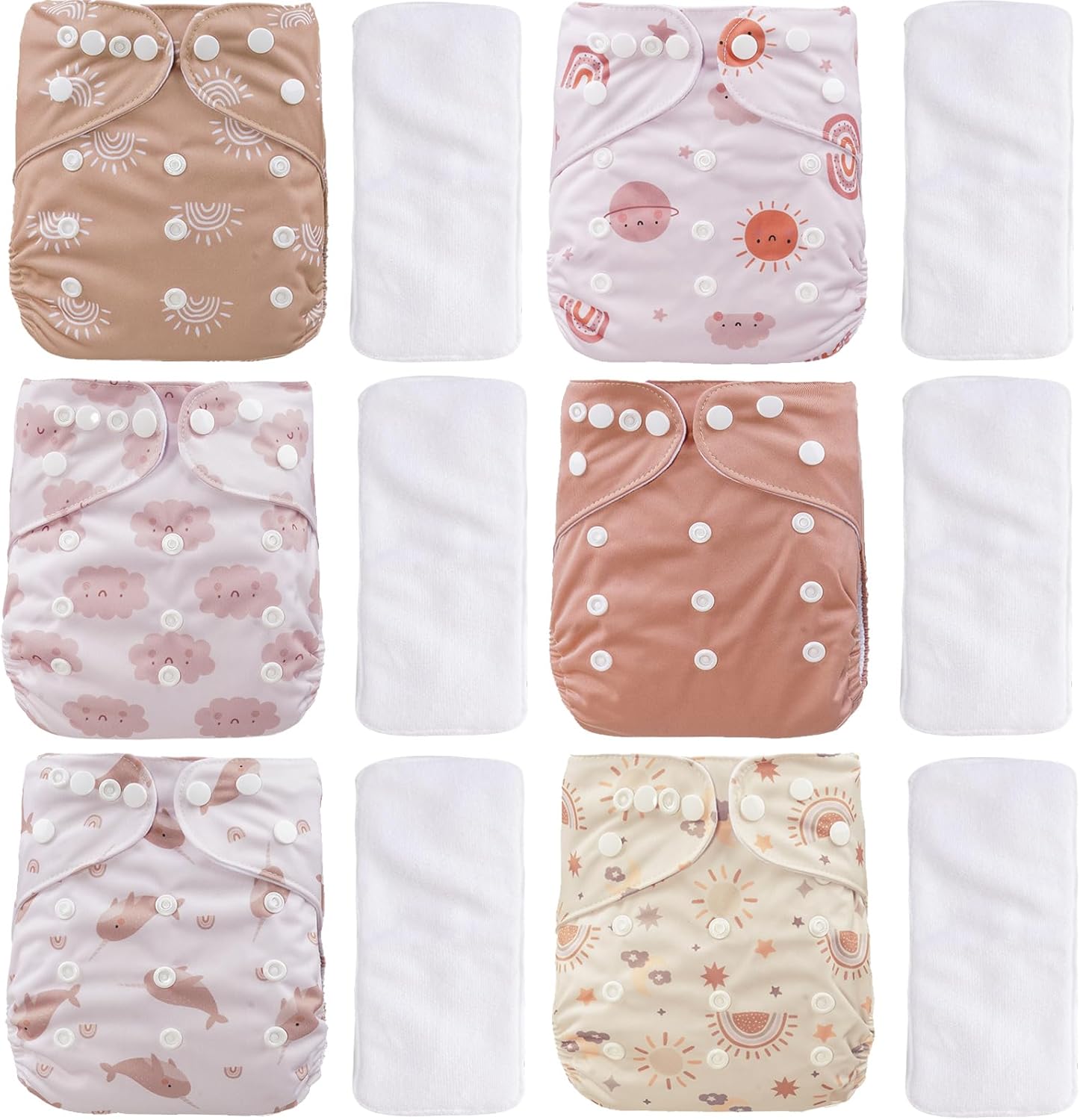 Reusable Diapers Set: Adjustable and Cute! – GearMustHave
