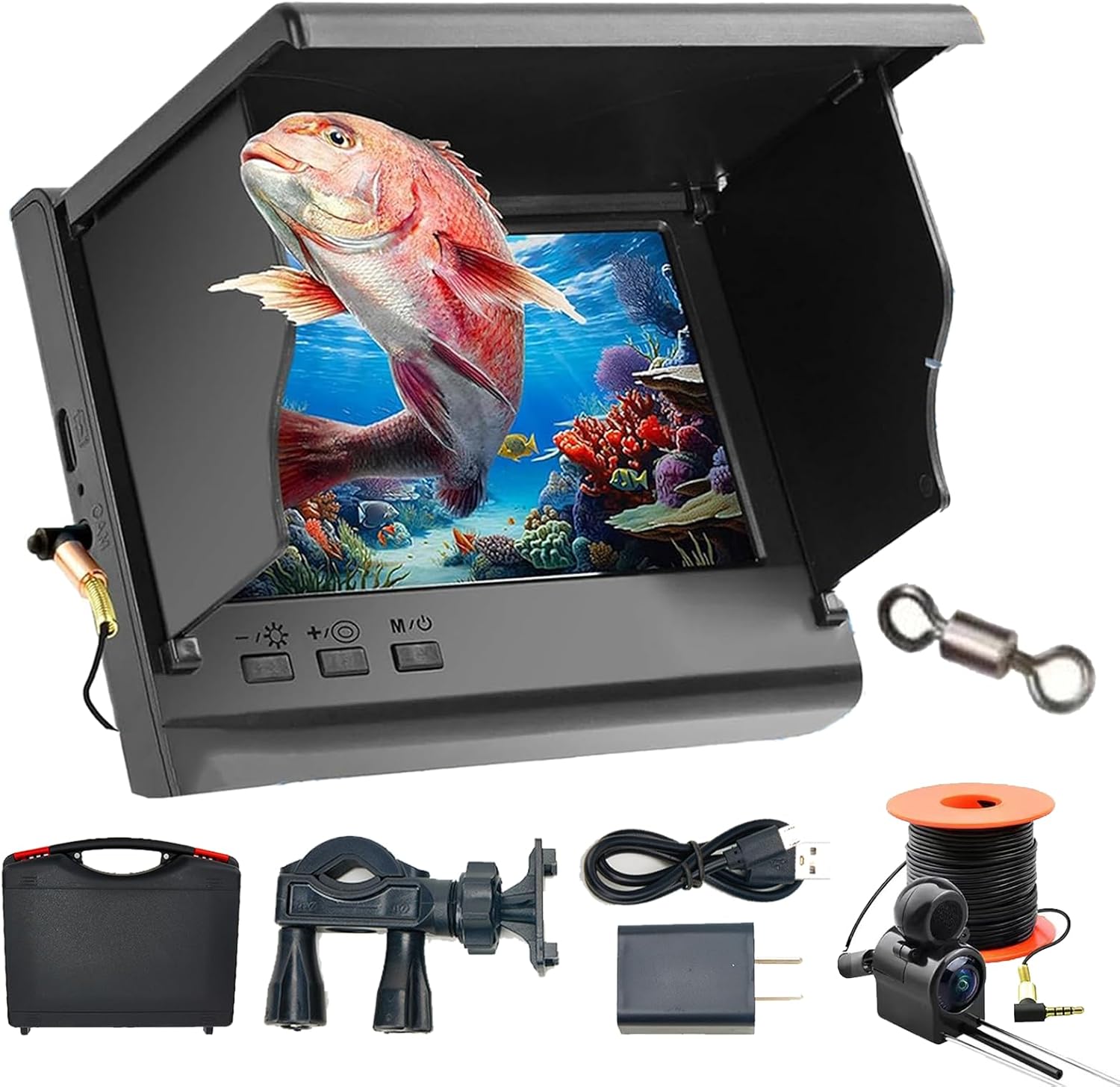 Zulamay Underwater Fishing Camera - HD Night Vision Fish Finder ...