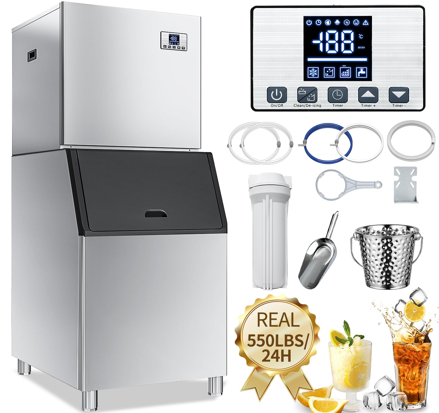 YITAHOME 550LBS/24H Ice Maker - Commercial Grade Efficiency! – GearMustHave