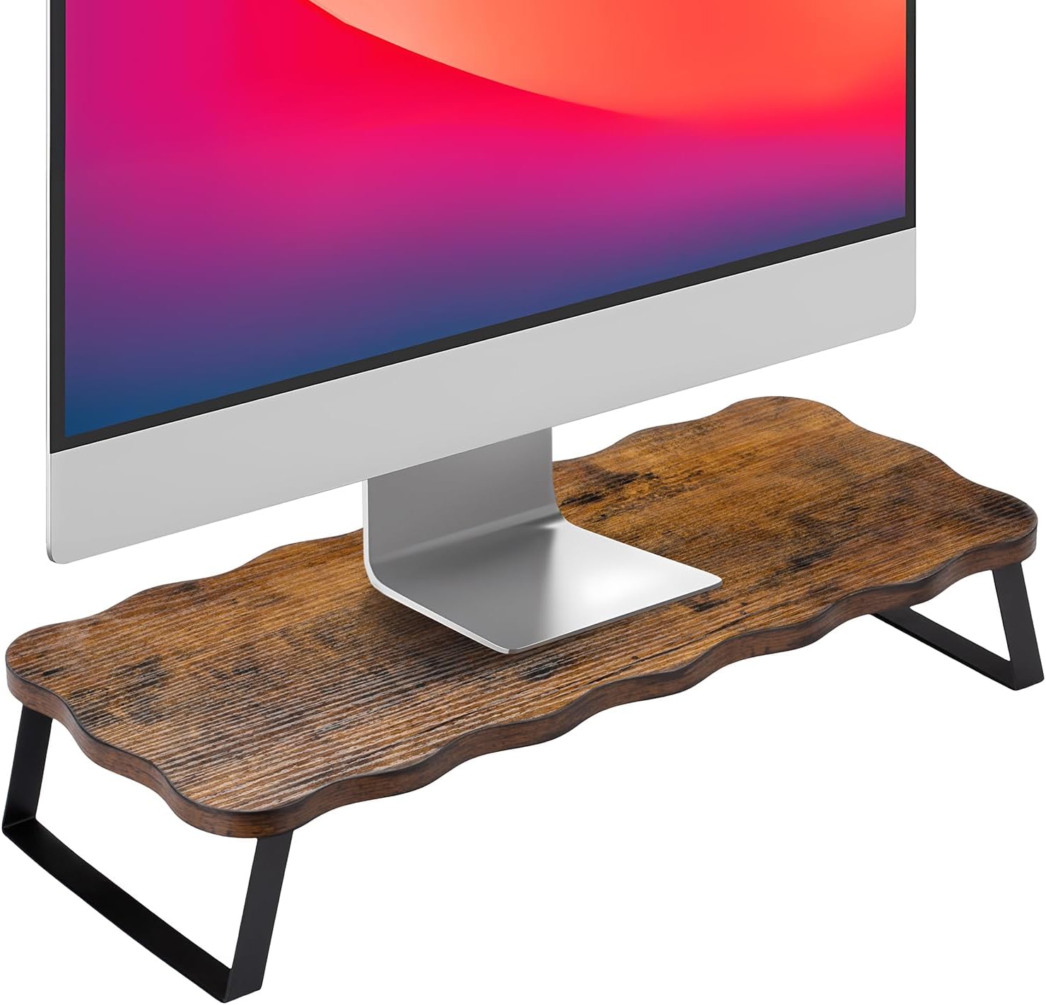 Wooden Monitor Stand Riser - Stylish & Organized Workspace Solution ...